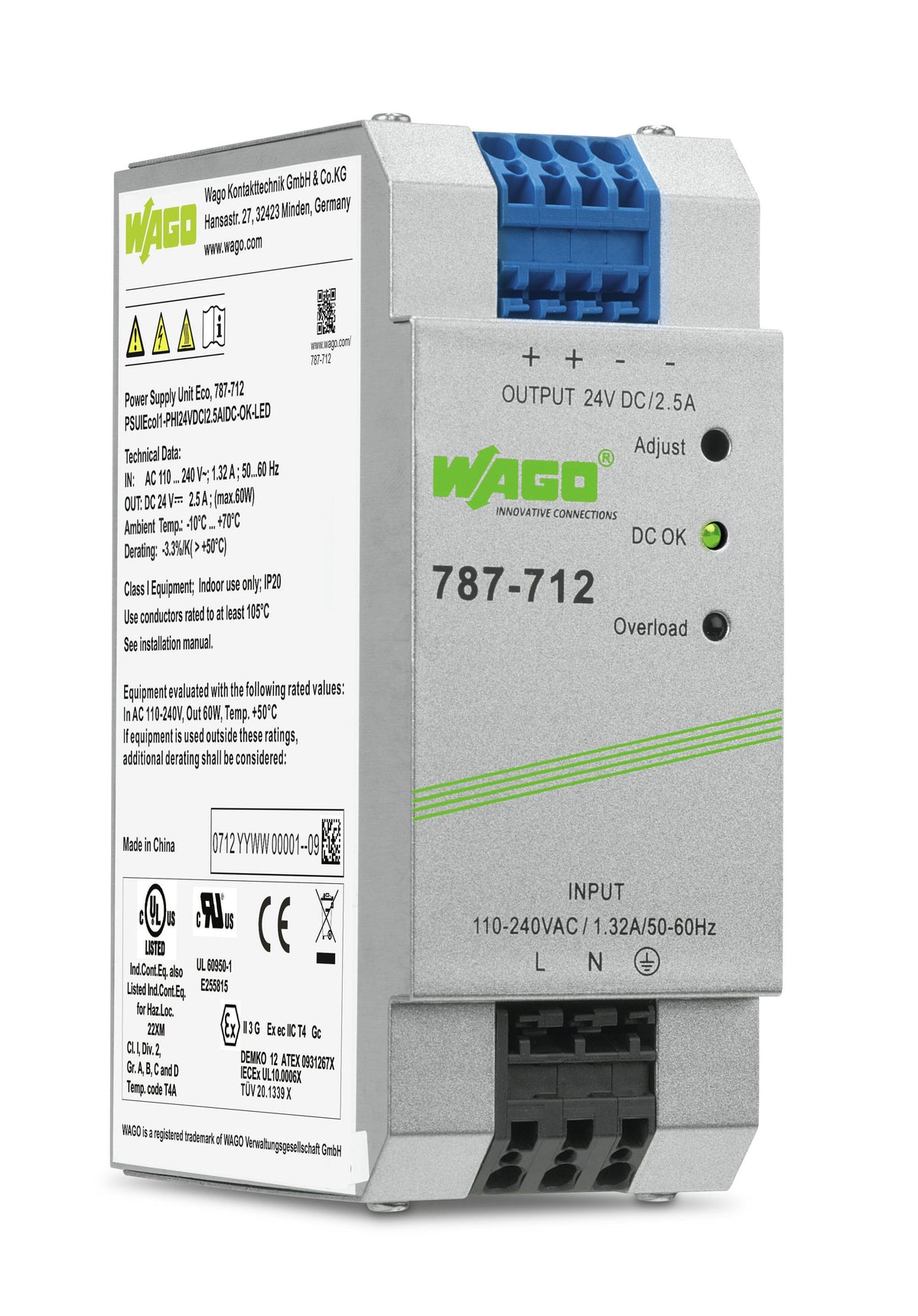 WAGO EPSITRON® ECO電源供應器787系列 — 泉昱電業QUAN-YU